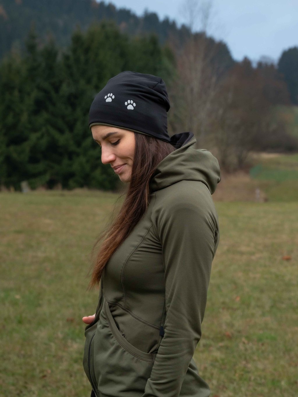 Sport cap both sides longer B18 4dox - black/olive - 4dox.com