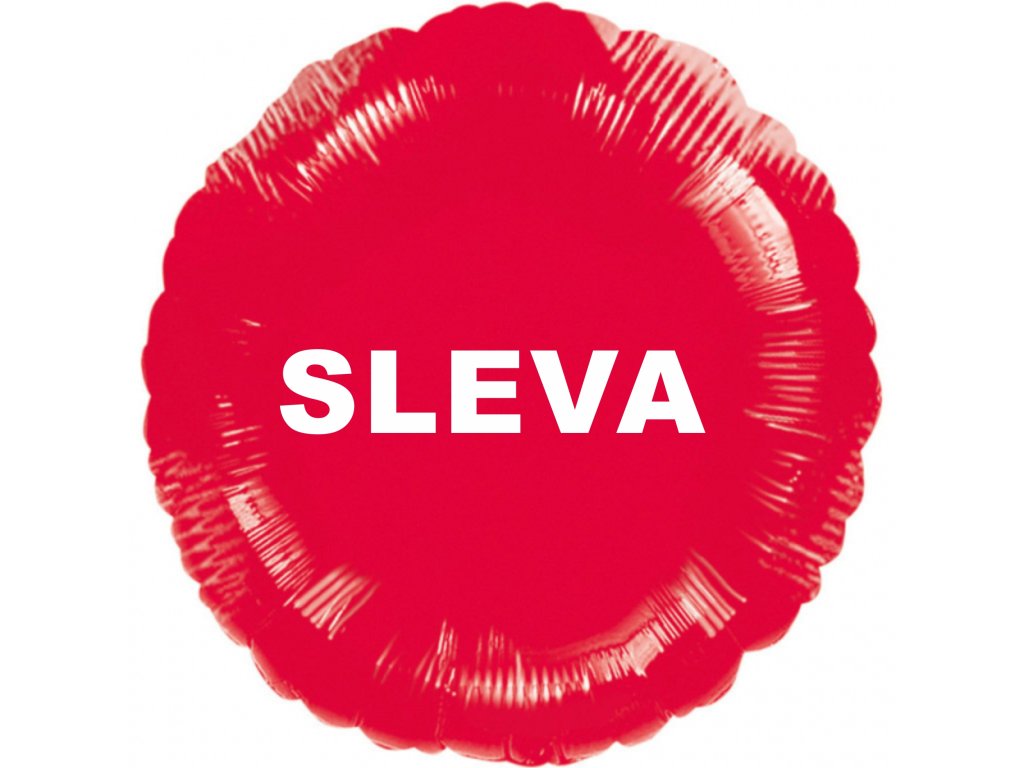 Balónek fóliový červený SLEVA - balonky.cz