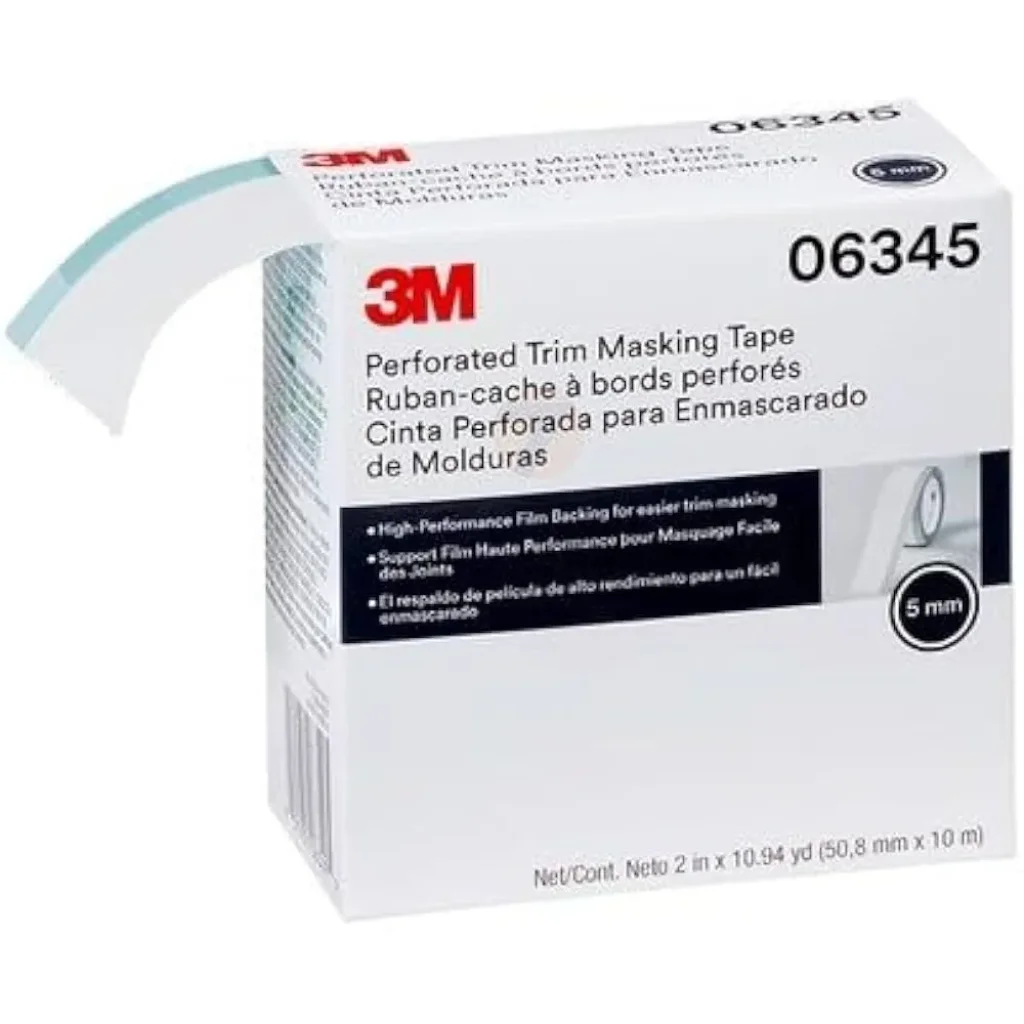 3M 06345 Perforovaná lemovacia maskovacia páska, 50,8 mm × 10 m, tvrdý ...
