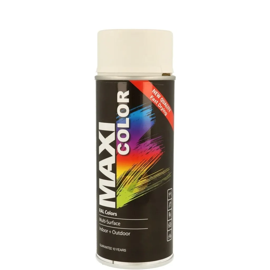 Maxi Color RAL 9010 peinture en aérosol blanc pur mat à séchage rapide ...