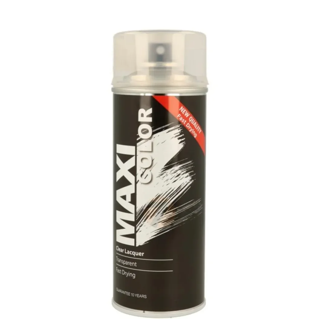Maxi Color Fast Drying Gloss Clear Lacquer Spray 400 ml - ColorShop.cz
