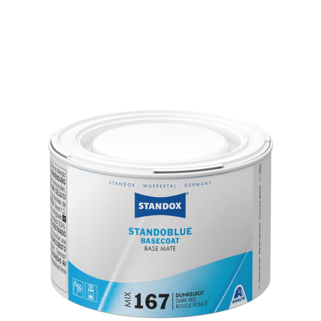 Standox Standoblue Basecoat Mix 167 Dark Red 0.5 L - ColorShop.cz