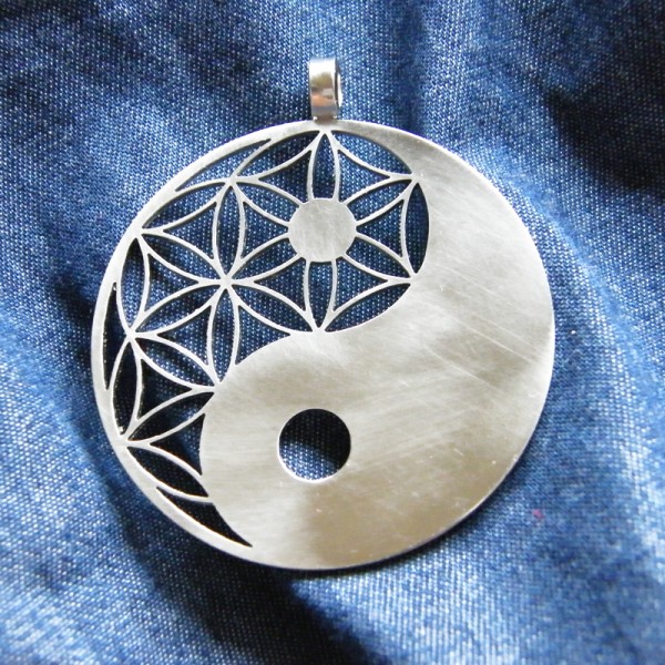 Jin Jang - přívěsek-maly/small one 25mm/Pendant Ying Yang - Crystal Lotus