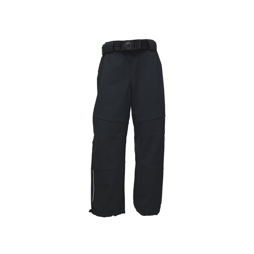 Kalhoty SOFTSHELL s páskem-černé - Dětské oblečení Fantom