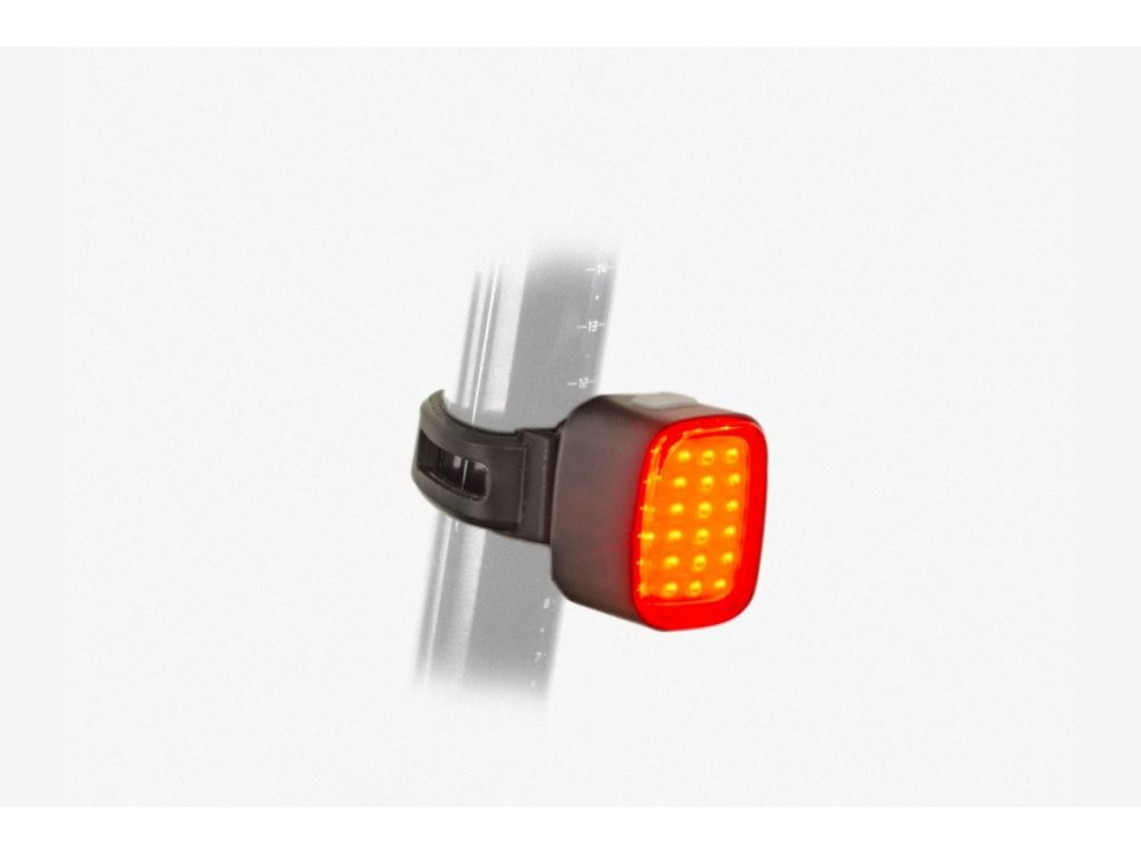Světlo zad. Cubus USB CobLed 50 lm Černá/Červené-Sklo (12039991 ...