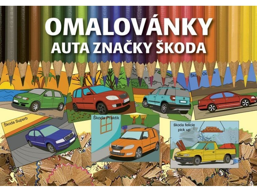 Omalovánky auta značky ŠKODA - Hračkomania