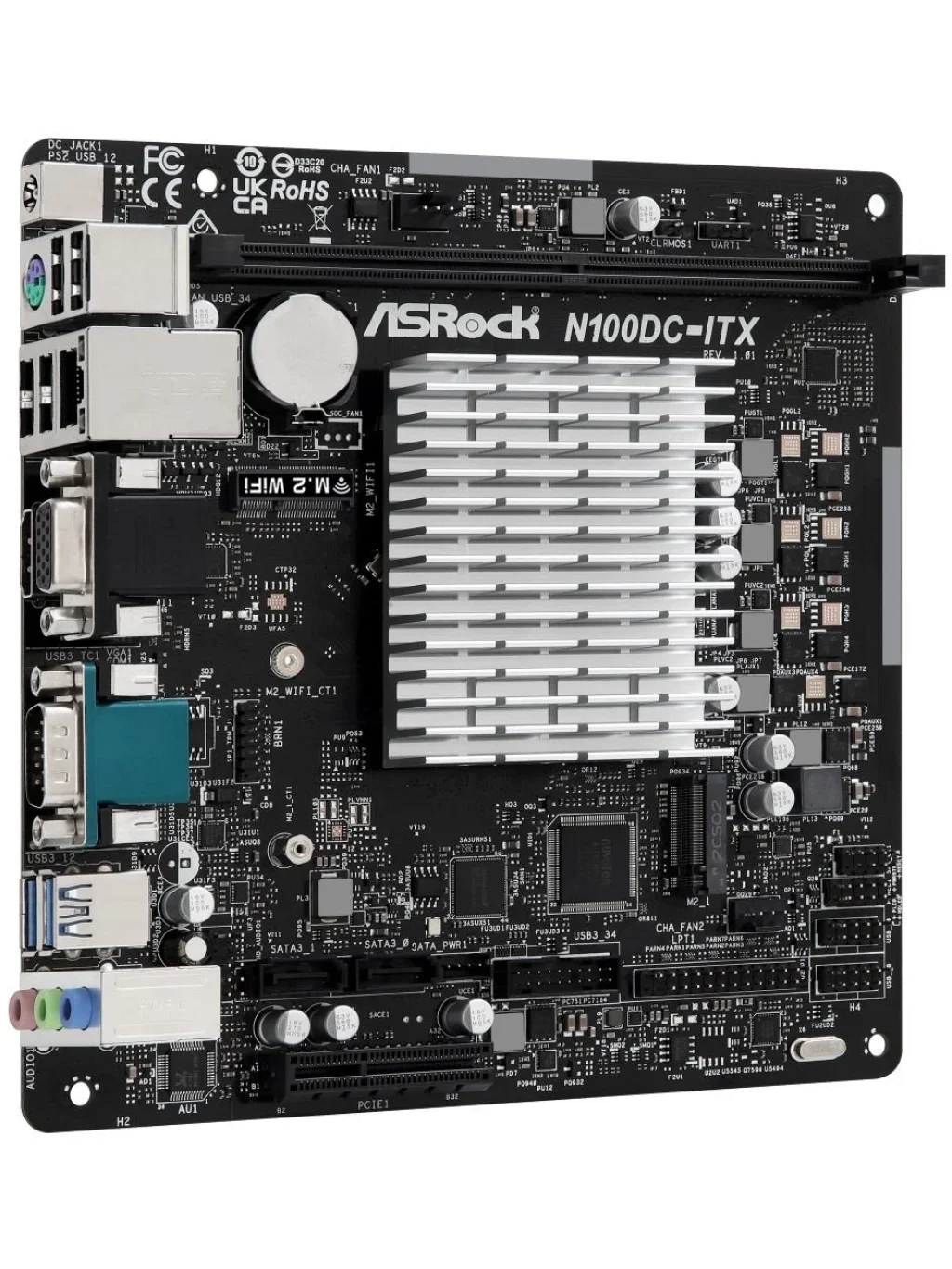 ASRock N100DC-ITX, Intel N100, Mini-ITX, DDR4, HTPC - iLevne.cz