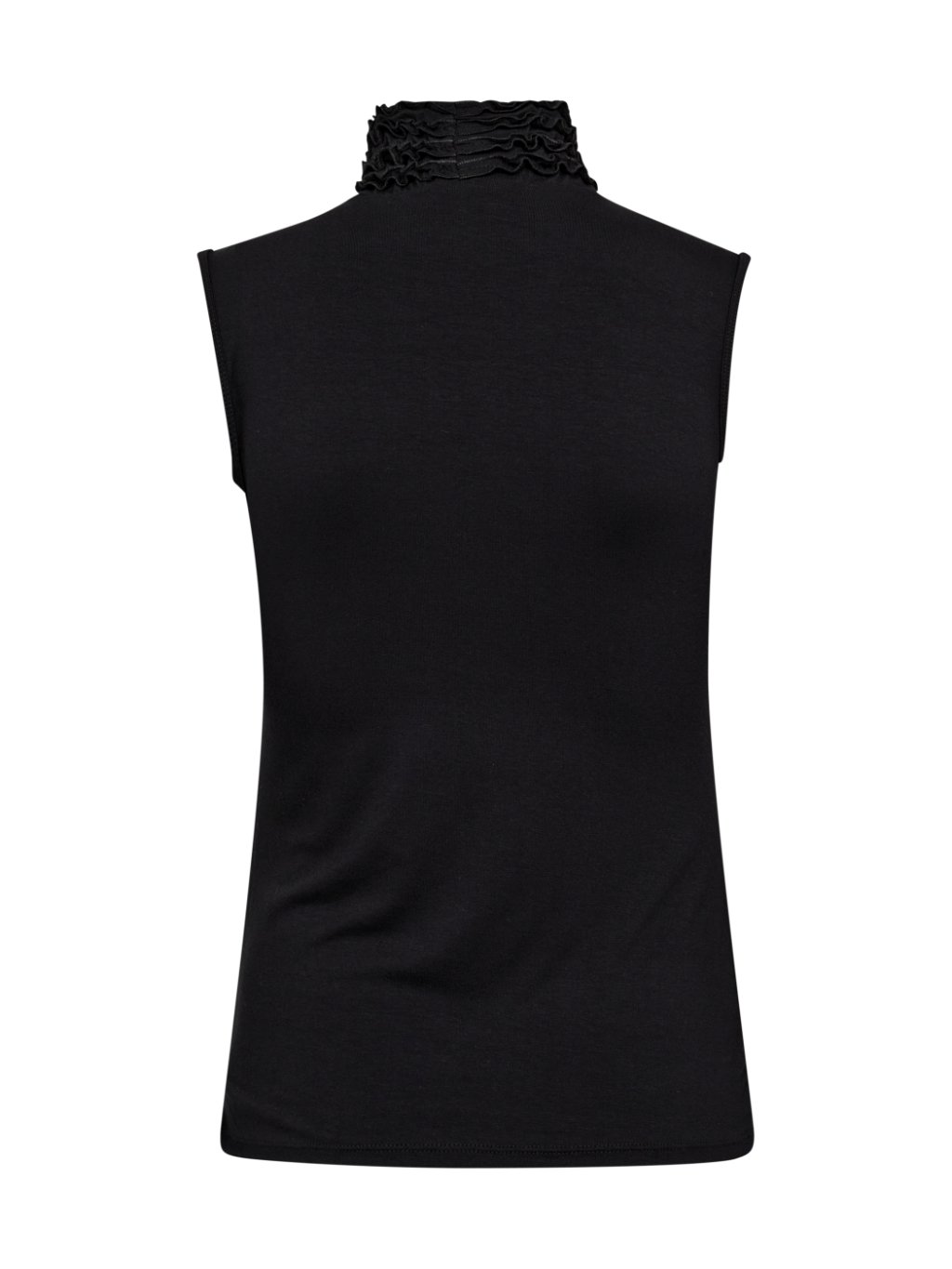 Top Nu Denmark 8761-46 černý bez rukávů s efektním rolákem - LA GABRIELLA