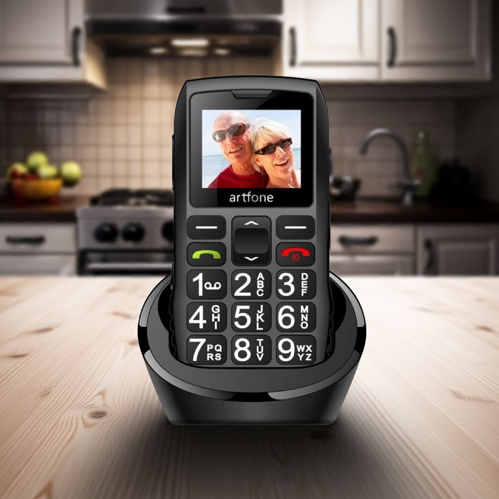 Zesílený mobilní telefon C1 pro seniory a nedoslýchavé | Velká tlačítka ...