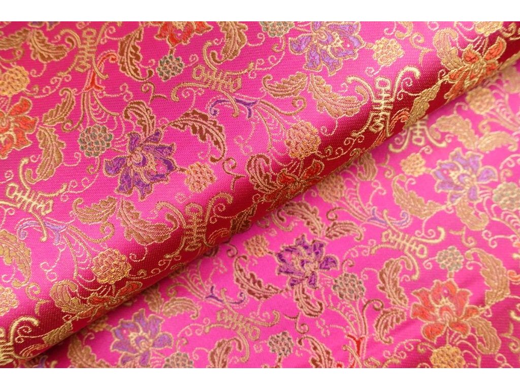 Brokát - fuchsiová | Mojelátky.cz