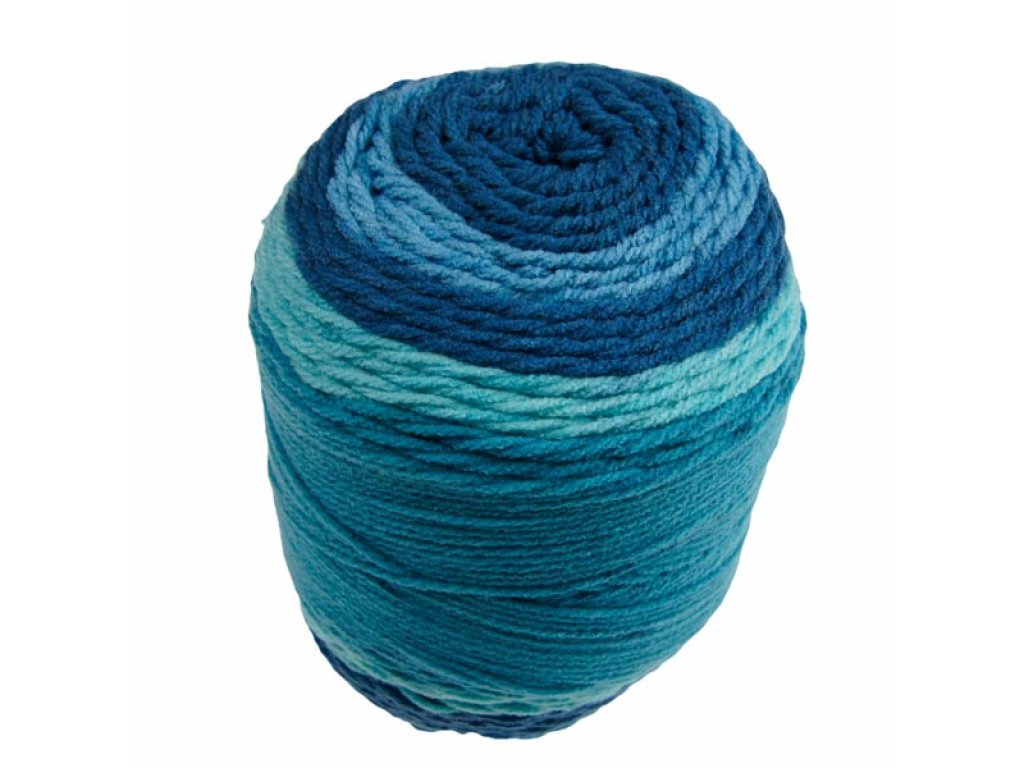 Duhová příze - modrá/tyrkysová - Mojelátky.cz