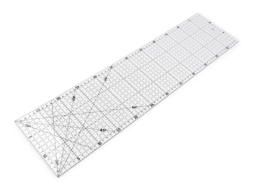 Metrické rastrové pravítko na patchwork - 15x60 cm | Mojelátky.cz