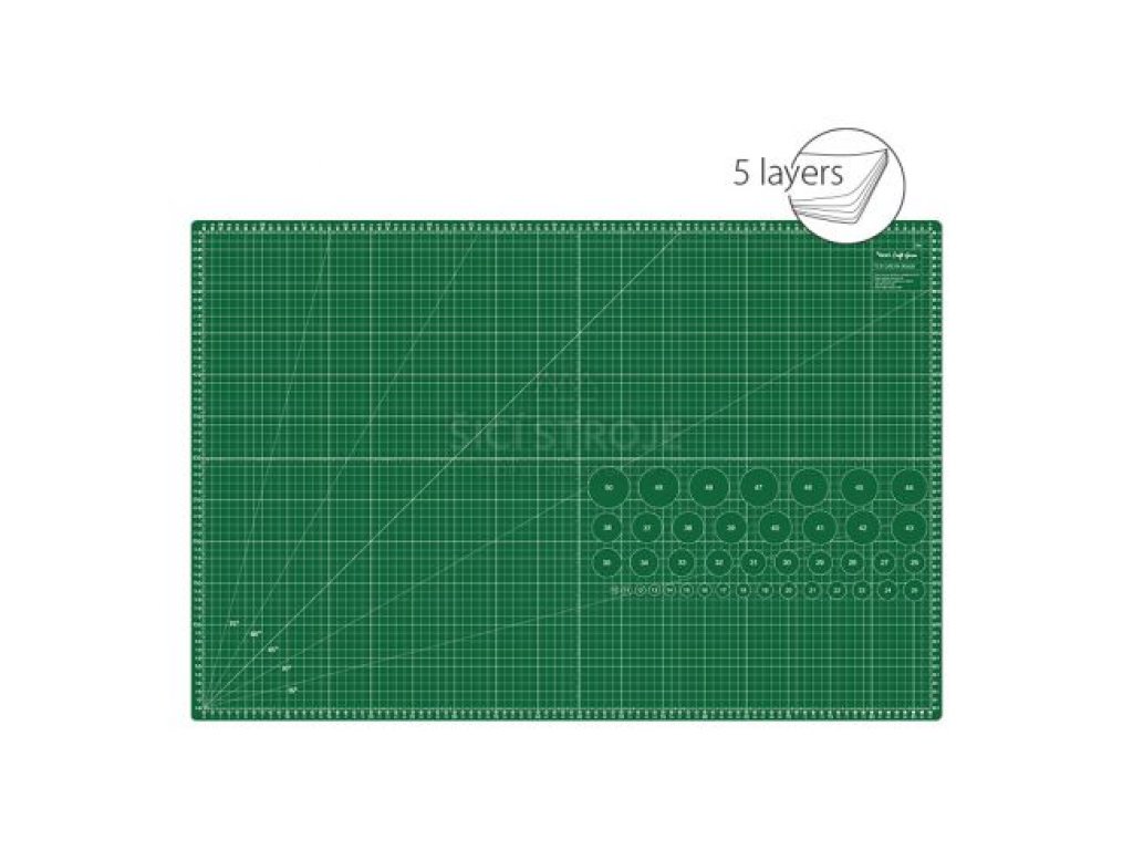 Řezací podložka TEXI GREEN 90 x 60 cm - Mojelátky.cz