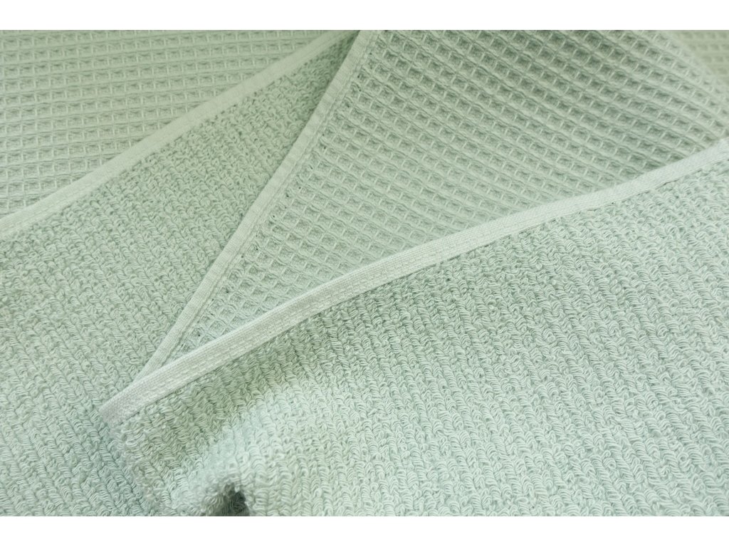 Vaflové froté - mentolová | Mojelátky.cz