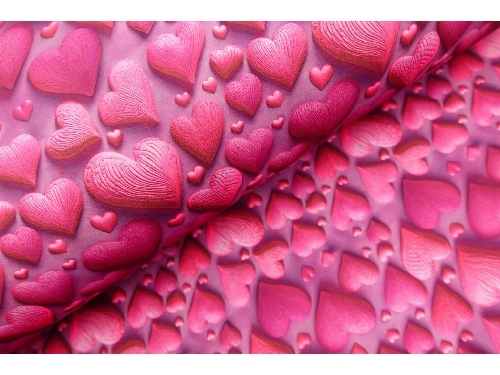 Zimní softshell - 3D srdce | Mojelátky.cz