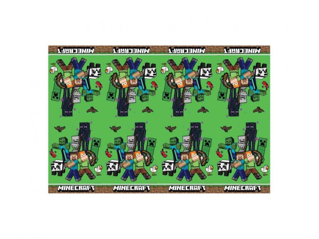 Ubrus Minecraft TNT plastový 120 cm x 180 cm - Narozeniny-party.cz