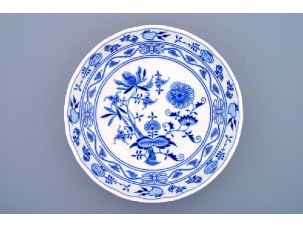 Cibulák mísa kompotová 27,5 cm, Český porcelán, Dubí, cibulový vzor, 1 ...