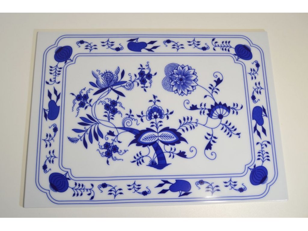 Cibulák Podložka pod hrnec velká 30x40 cm Originál Český porcelán Dubí ...