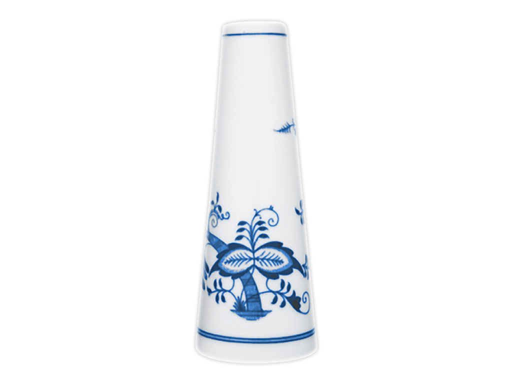 Zwiebelmuster Schmale Vase, 15,5cm hoch Original Bohemia Porzellan Dubi ...