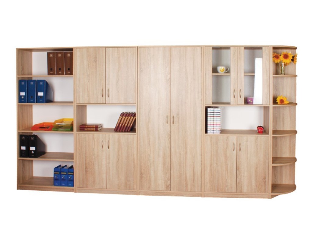 Regál OFFICE C501 š.80 cm 4 barevné varianty - sedacisoupravy-holcik.cz