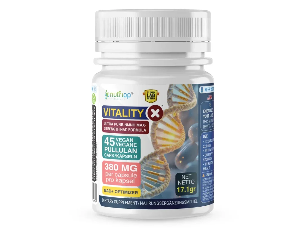 Nutriop Vitality-X™ NMNH a NAD+ - UpLife.cz