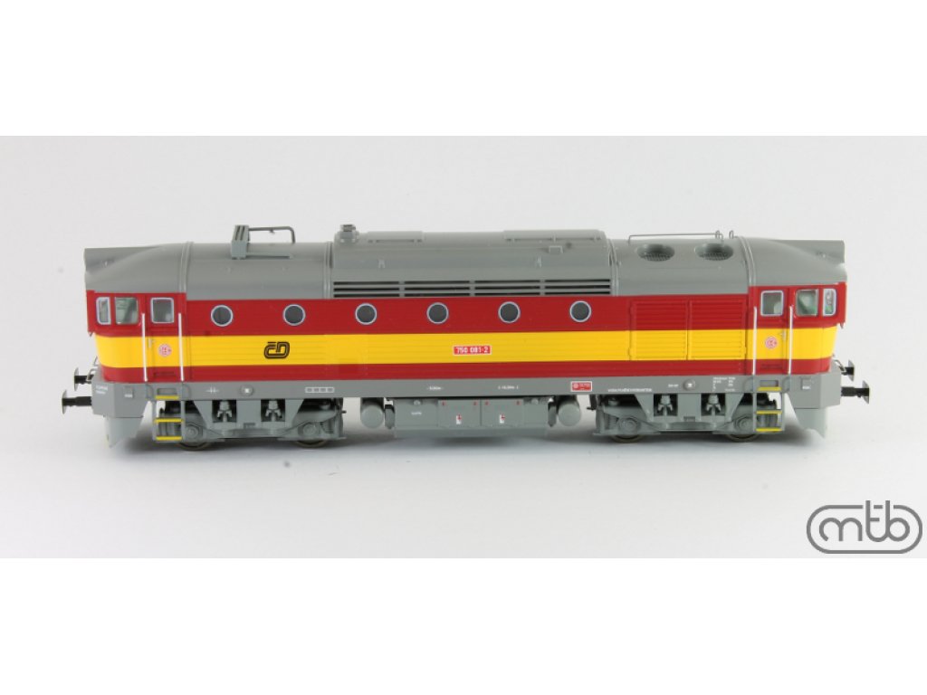 H0 - Dieselová lokomotiva ČD 750 081 Brejovec, epocha IV - mtb 750-081 ...