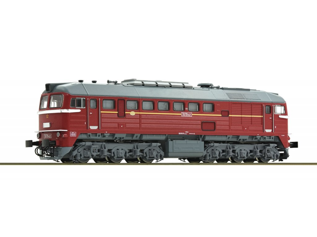 TT - Dieselová lokomotiva Sergej T679.1427 ČSD / DCC zvuk - Roco 36298 ...