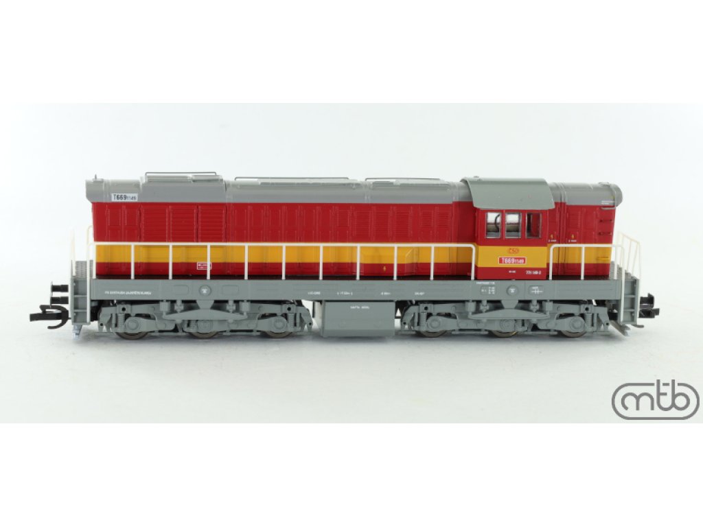 TT - Dieselová lokomotiva T669 1149, epocha IV / Čmelák ČSD - mtb 669 ...
