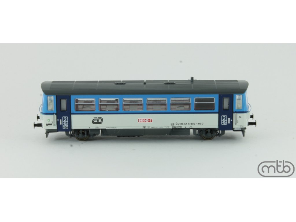 TT - Motorový vůz 809 140 ČD, epocha V - mtb 809-140 | Vlaky Zezulka