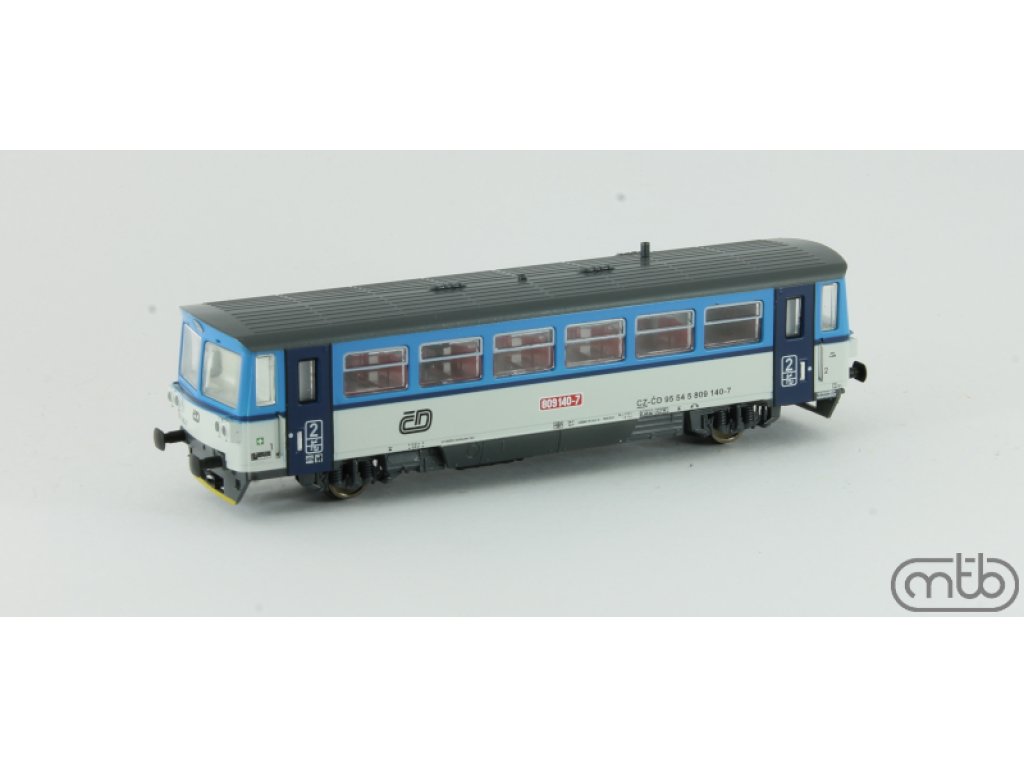 TT - Motorový vůz 809 140 ČD, epocha V - mtb 809-140 | Vlaky Zezulka