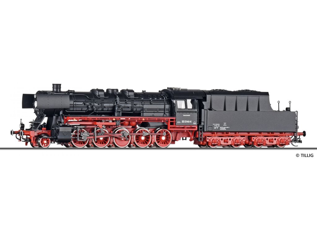 TT - Parní lokomotiva řady 50.0 DR, epocha IV / DCC zvuk - Tillig 92655 ...